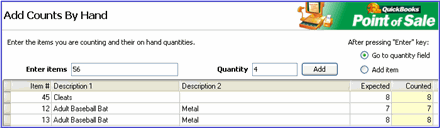QB POS: How to perform a Physical Inventory – Individual Point of Sale